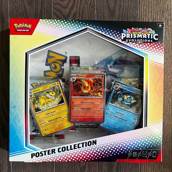 Pokemon | Toys | New Pokmon Prismatic Evolutions Poster Collection Tcg ...